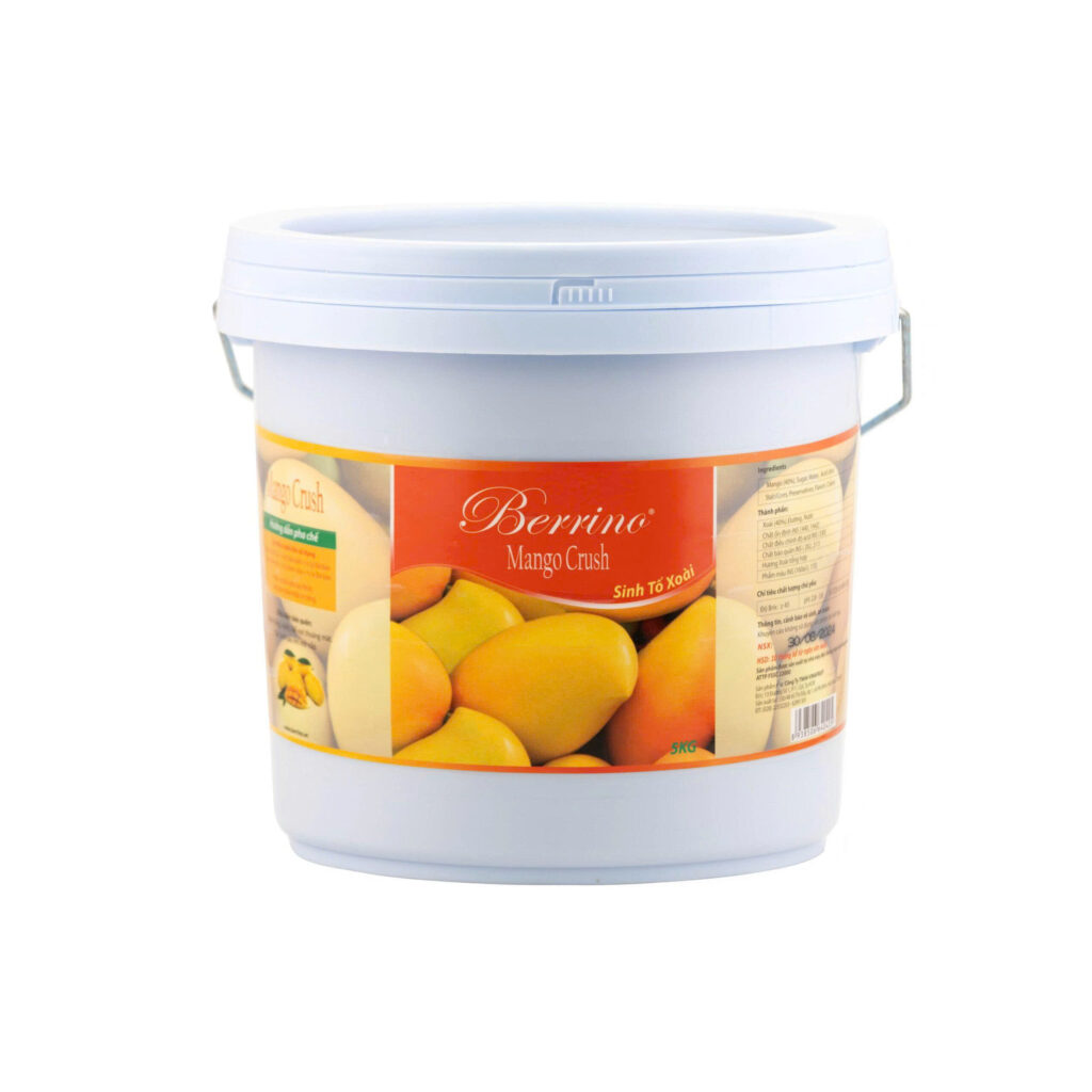 Sinh tố Berrino Xoài 5kg/xô – Ong Vàng Food